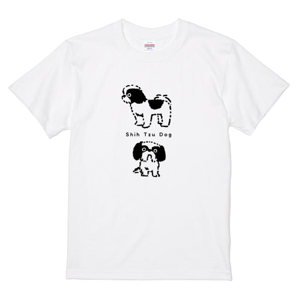 ■ イラストに関してキュートでシンプルな、シーズー犬のイラストTシャツ。一緒にお散歩に連れて行ってね。■ サイズ (着丈/身幅/袖丈)S　 … (65cm/49cm/19cm)M　 … (69cm/52cm/20cm)L　 … (73cm/...