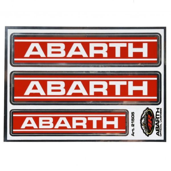 120mm(幅)×25mm(縦)/Large94mm(幅)×19mm(縦)/SmallABARTH純正アクセサリーにラインナップされるステッカーです。ABARTHロゴが2サイズ、合計3点セットになっています。メタリックな質感のベースにプリン...
