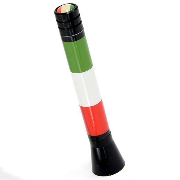 78mm(全長)/M5&amp;M6ボルト付属全長78mm、アルミ製汎用ショートアンテナです。5mm、6mm両サイズのネジに使用できるコンバーチブルタイプになっていますので、アンテナ台座部が丸型のお車でしたら装着可能です。なんといってもグリ...