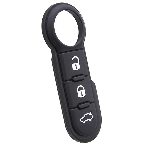 FIAT/ABARTH純正キースイッチ用ラバーパッドです。年式などにより、アイコン部分が同色エンボス加工タイプのものがありますが、こちらはアイコンがホワイトプリントタイプです。交換はキーカバーを外し、ラバーパッド部分を交換するだけの簡単なも...