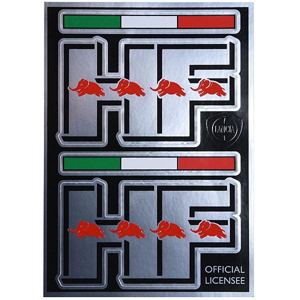 イタリア国旗:79mm(幅)×8mm(縦) 2枚HF:80mm(幅)×47mm(縦) 2枚往年のLANCIAラリーマシン、Fulvia、Stratosといった名車のボディを彩ったHFロゴ。クローム仕上げのHFロゴの上を駆ける赤い象。ファン必...