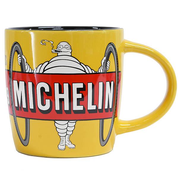 88mm(直径)×93mm(高さ)みなさんお馴染みのMICHELINの愛すべきマスコット、ビバンダムくんのマグカップです。1950年代頃のMICHELINタイヤの広告デザイン。当時のビバンダムくんのイラストがノスタルジックに描かれています。
