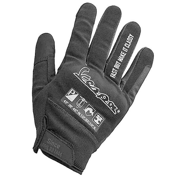 表記サイズS(7):17.8cm(手の平外周)×17.1cm(手の平全長)表記サイズM(8):20.3cm(手の平外周)×18.2cm(手の平全長)表記サイズL(9):22.9cm(手の平外周)×19.2cm(手の平全長)ベスパのルーツ、さ...