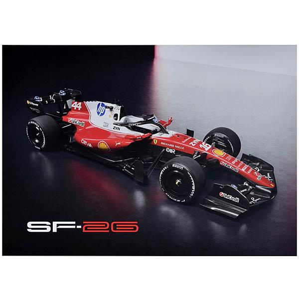 210mm(幅)×150mm(縦)※2月15日更新FerrariがNewモデルデビューに際しリリースするカードシリーズ、今回ご紹介するこちらはその2026年度版。Ferrari SF-26、Scuderia Ferrari HPが2026年...