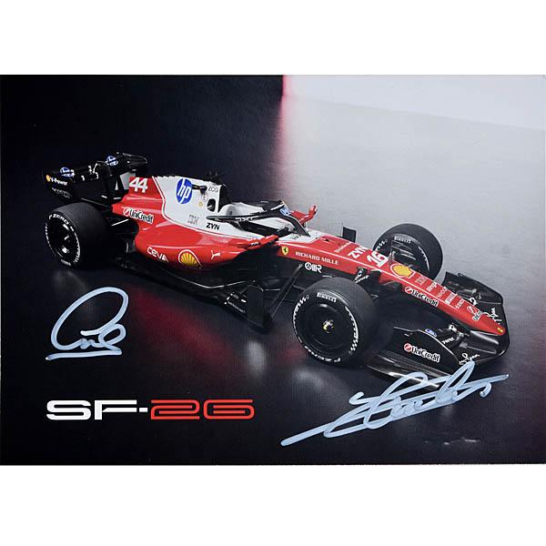 210mm(幅)×150mm(縦)※5月31日更新FerrariがNewモデルデビューに際しリリースするカードシリーズ、今回ご紹介するこちらはその2026年度版。Ferrari SF-26、Scuderia Ferrari HPが2026年...