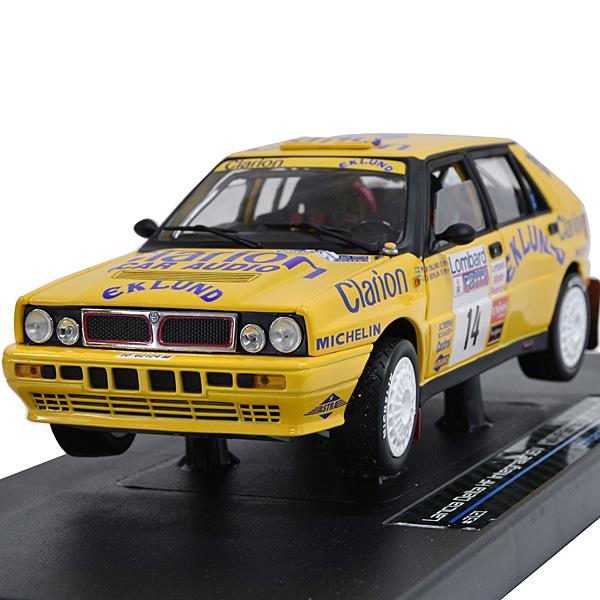 1/18　Sunstar製※4月30日更新ラリー界のレジェンド、LANCIA Delta HF Integrale  16V。その中でも、鮮烈なイエローのボディカラーで異彩を放った1990年RACラリー参戦車(No.14 ペール・エクルンド...
