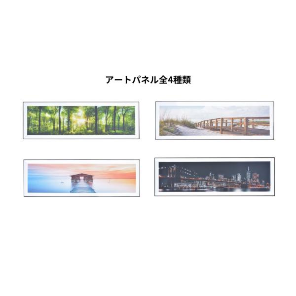 〇迫力のあるワイドタイプのアートパネル。〇飾るだけで美しい景色を楽しむことができます。【サイズ】 140×45cm 【素材・仕様】ポリスチレン 繊維板 ポリ塩化ビニル【原産地】中国・商品は、「メーカー直送」のため、発送までに2〜3営業日（土...