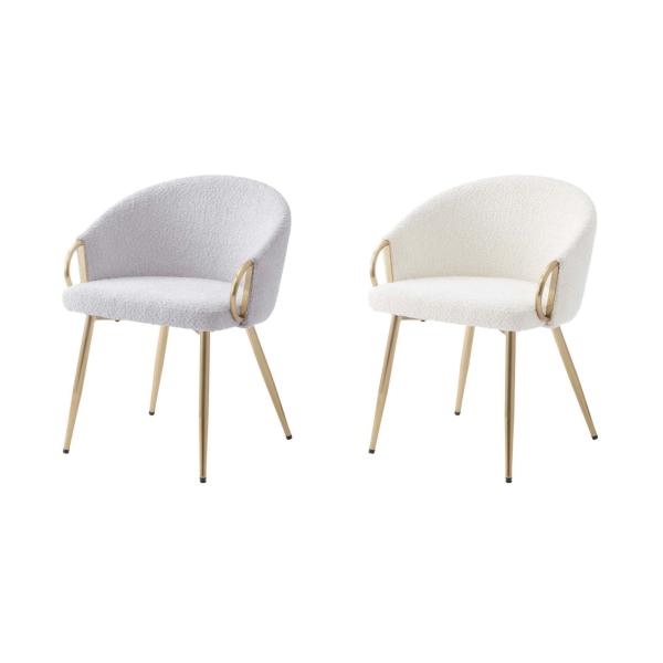 【サイズ】W54×D50×H69×SH45【素材・仕様】スチール(メッキ加工 アンティークゴールド色) ポリエステル【原産地】中国【静的耐荷重】80kg・商品は、「メーカー直送」のため、発送までに2〜3営業日（土日祝・大型連休・休業日除く）...