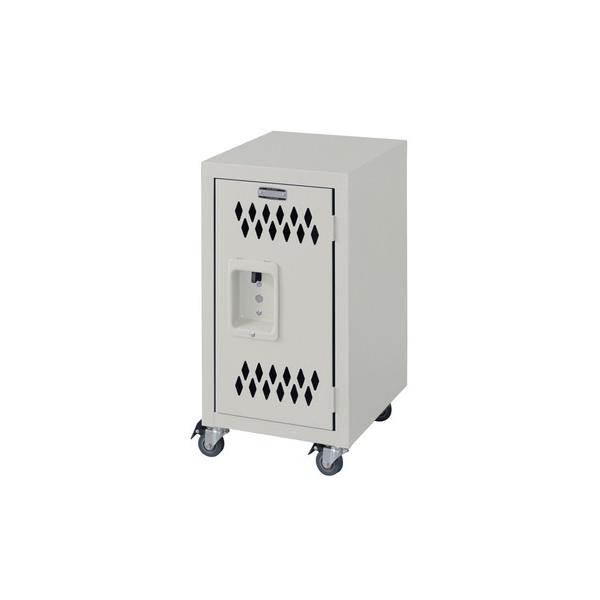 ロック スチールチェスト S TPN-40 スチールロッカー 可動式チェスト 2段 サイドテーブル キャスター付 鍵付 開き扉 収納 サイドテーブル グレー アイボリー :A-TPN-40 ...