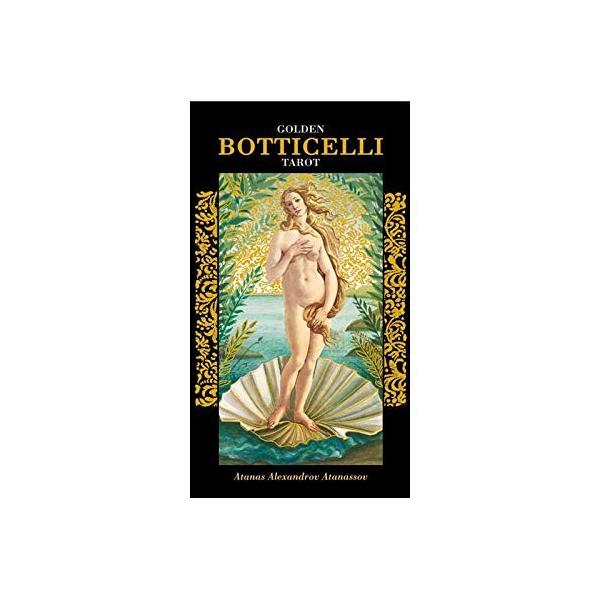 豪華な金押しのタロットカード！初期ルネサンス紀の代表的画家、サンドロ・ボッティチェリにインスパイアされて製作された豪華な金押しのタロットカード。