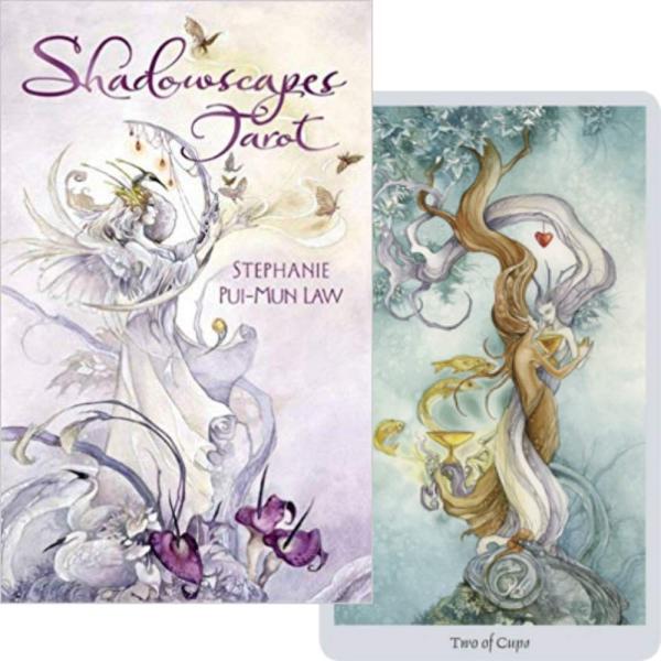7こちらは シャドウ スケープ タロット デッキ　（Shadowscapes Tarot Deck）の特製ボックス、 メーカーオリジナルの英文253ページブックレット付き。磁石開閉式ハードボックス入り。 の特別なキットです。淡く優しい色合い...