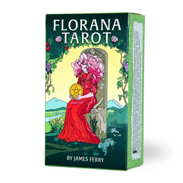 フロラナタロットは、アメリカの出版社U.S. Games Systems 社が手がける78枚フルデッキのタロットカードです。「Flora（植物）」と「Fauna（動物）」を組み合わせた造語が示すとおり、植物と動物の世界が溶け合い進化した幻想...