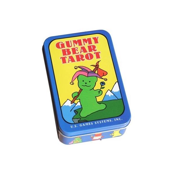 ドイツの国民的お菓子、可愛らしいグミベアをモチーフに描かれたタロットカード。ゆる〜い絵柄ですが、伝統的な「ライダー（ウェイト・スミス）版」のデザインをベースにした基本に忠実なデザイン！暗いカードでも、どこかユーモラスに見えてしまうグミベア・...