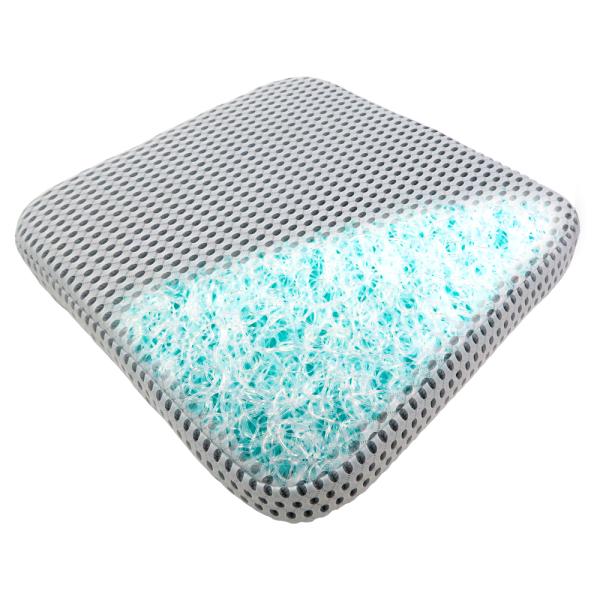 ●硬さがあって沈み込まない、高反発のエアクッション！●繊維状・ループ構造のクッション材で通気性も抜群。●表裏で硬さが異なる2WAYタイプ。●クッション本体は水洗いが可能で、洗濯できるカバー付きなので清潔にご使用いただけます。■サイズ約40×...