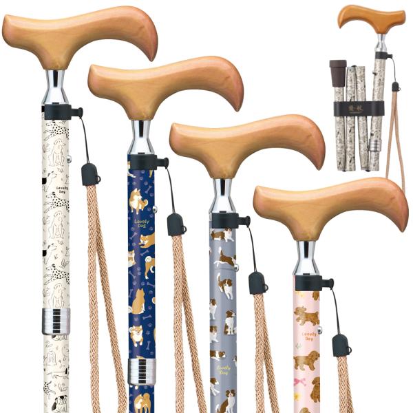 ●可愛い犬の杖で楽しくお出かけ！●軽量タイプのスリムステッキ。 ●製品安全協会合格品、SGマーク取得。●優しい色味の木製グリップ。●シェイプされたネック部分が、握った時に手に沿うようにフィット！●握りやすさを追求したスリムネック仕様。●着脱...