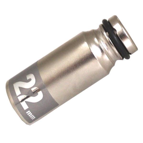 インパクトレンチ装着時の作業性UP！　思わぬピンの落下による紛失を軽減できます。Oリングの溝を2本(一部は溝無し)にしました。Ｏリングを下部の溝にずらして固定ができます。Ｏリングの反対側はずれずに穴を塞いでいるので抜け落ちない構造になっています。