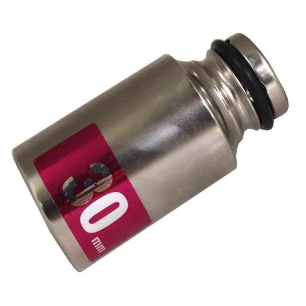 インパクトレンチ装着時の作業性UP！　思わぬピンの落下による紛失を軽減できます。Oリングの溝を2本(一部は溝無し)にしました。Ｏリングを下部の溝にずらして固定ができます。Ｏリングの反対側はずれずに穴を塞いでいるので抜け落ちない構造になっています。