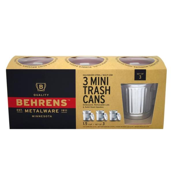 自宅やオフィスの整理整頓に適しています。ミニゴミ箱はどんなオフィスにもおしゃれで懐かしい印象を与えます。鉛筆、ペン立てとして、また老眼鏡を置くのにも十分な大きさです。各蓋には「BEHRENS」のロゴがエンボス加工され、すべての缶とペアになっ...