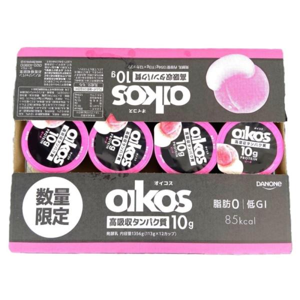 ヨーグルトのフレーバーとして幅広い世代から支持されるピーチを採用し、やさしい香りと果肉のみずみずしい風味が引き立つ、甘すぎずさっぱりとした味わいが特長です。クリーミーで濃密な味わいの水切りヨーグルトです。オイコス ヨーグルト ピーチ 113...