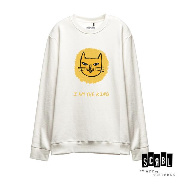 商品発送元：After Note （アフターノート）大阪 新世界ファッション・ブランド紫外線に反応して猫がライオンに変身する特殊プリントを施した面白いスウェットです。Sサイズ着丈：68cm　身幅：44cm　袖丈：64cmMサイズ着丈：70c...