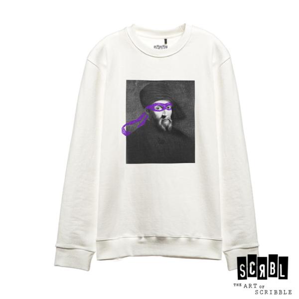 商品発送元：After Note （アフターノート）大阪 新世界ファッション・ブランド紫外線に反応してアートワークに落書きが浮き出てくる特殊プリントを施した面白いスウェットです。Sサイズ着丈：68cm　身幅：44cm　袖丈：64cmMサイズ...