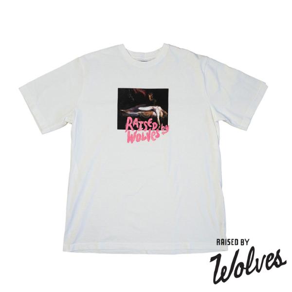 商品発送元：After Note （アフターノート）大阪 新世界ファッション・ブランド、カジュアル、メンズカジュアルウェア、Tシャツ、アメカジヴィンテージな雰囲気のある金縛りにあった女性の絵画をプリントしたTシャツです。RAISED BY ...