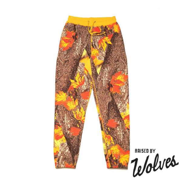 商品発送元：After Note （アフターノート）大阪 新世界ファッション・ブランド、カジュアル、メンズカジュアルウェア、パンツカナダ製、カエデの植物をオールオーバープリントした丈夫で肉厚な400gsmスエットパンツです。ドローコード付き...