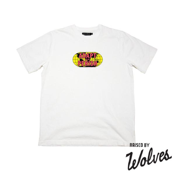 商品発送元：After Note （アフターノート）大阪 新世界ファッション・ブランド、カジュアル、メンズカジュアルウェア、Tシャツ、アメカジ地球とともに「順応か衰退か」というメッセージが込められたTシャツです。RAISED BY WOLV...