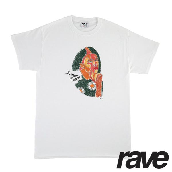 商品発送元：After Note （アフターノート）大阪 新世界ファッション・ブランド、カジュアル、メンズカジュアルウェア、Tシャツ、アメカジBISOUS SKATEBOARDSとのコラボアイテム白Tシャツ - フロントにデジタルプリント綿...