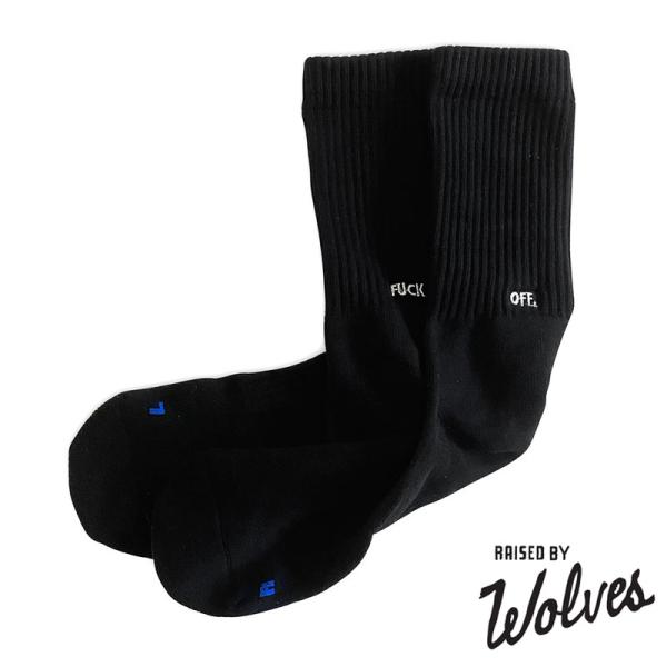 商品発送元：After Note （アフターノート）大阪 新世界ファッション・ブランド、カジュアル、メンズカジュアルウェア、その他左右で”FUCK”と”OFF”、”L”と”R”など別々の刺しゅうがされたさりげないこだわりが施されたソックスで...
