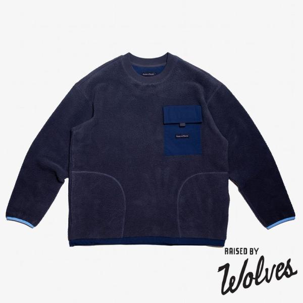 商品発送元：After Note （アフターノート）大阪 新世界ファッション・ブランド、カジュアル、メンズカジュアルウェア、トレーナー・パーカーリップストップナイロン製の胸ポケットが特徴のフリースです。サーマルコットンとポリ混紡のボアフリー...