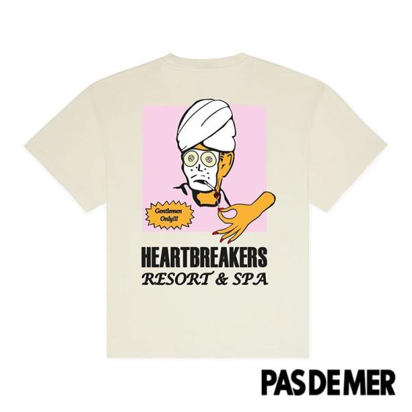 商品発送元：After Note （アフターノート）大阪 新世界ファッション・ブランド、カジュアル、メンズカジュアルウェア、Tシャツ、アメカジレギュラーフィットのＴシャツです。フロント左胸とバックに "HEARTBREAKERS" の大小同...