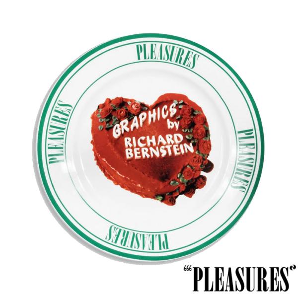 商品発送元：After Note （アフターノート）大阪 新世界ファッション・ブランドグラフィックアーティスト Richard Bernstein の作品を落とし込んだケーキプレート。中央にはハート型ケーキのアートワークを大胆に配置し、周囲...