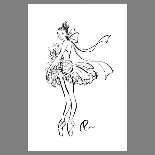 商品発送元：バレエ・ダンス用品店　赤い靴ファッション・ブランド【Breeze】オンデマンドポストカード Breeze のバレエイラストをオンデマンド印刷にて仕上げたポストカードが出来上がりました！用紙は程よい厚さのアラベールスノーホワイト。...