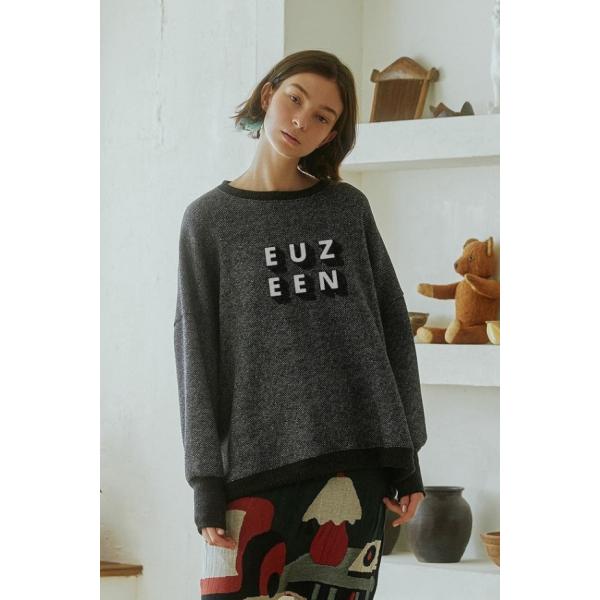 商品発送元：AMATERAファッション・ブランドクラシカルなツイード調のプリントが施されたツイードフリースのワイドプルオーバー。4種のプリント/刺繍がお選びいただけます。A/FROST WORLD転写プリント　B/GOOD NIGHT転写プ...