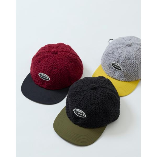 商品発送元：AMATERAファッション・ブランド、メンズ・紳士服BC BOA FLEECE RUBBER PATCH CAP\14,080 税込毛足しの長いモコモコなフリース生地とナイロンツバなコンビネーションのCAP。後ろアジャスターは被...
