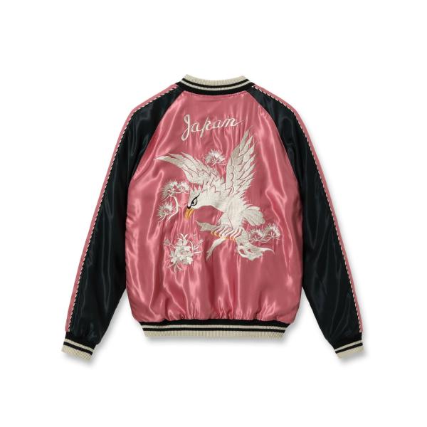 商品発送元：AMATERAファッション・ブランド、メンズ・紳士服、ジャケット・ジャンパー・ブルゾン表面はピンク×ブラックで、身頃より袖下の色の方が濃い通称「逆配色」と呼ばれるヴィンテージでもレアな一着。白を基調とした色糸で翼を広げる鷲を描写...