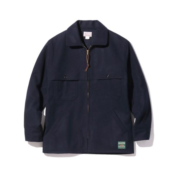 商品発送元：AMATERAファッション・ブランド、カジュアル、メンズカジュアルウェア、ジーパンLot No. AS15216 / ALASKA SLEEPING BAG NAVY WOOL MELTON "STAG JACKET"1960年...