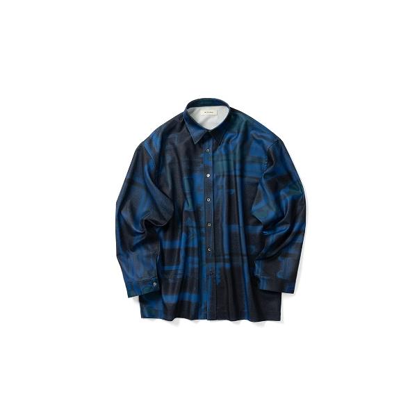 商品発送元：AMATERAファッション・ブランド、メンズ・紳士服落ち感のあるポリエステル素材を使用した総柄シャツ。ゆったりとしたシルエットで、快適にご着用いただけます。「パイオニア」音楽の制作現場におけるミキサー、配線、音色等をモチーフにグ...