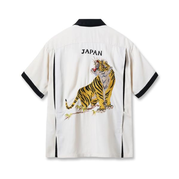 商品発送元：AMATERAファッション・ブランド、メンズ・紳士服、ジャケット・ジャンパー・ブルゾン SUKA SHIRT “ROARING TIGER”（TT39508） 1950年代にスカジャンに描かれた図案をボウリングシャツ型へ落とし込...