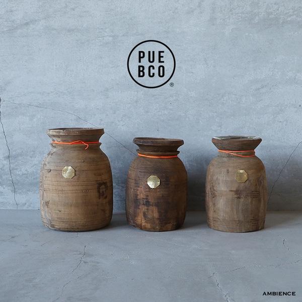 商品発送元：ambienceファッション・ブランド110783 VINTAGE WOODEN POT W/GLASS CYLINDER(941-110783)スパイス等を入れるために使われていた古い木製のキャニスターを再利用して作られた、フ...