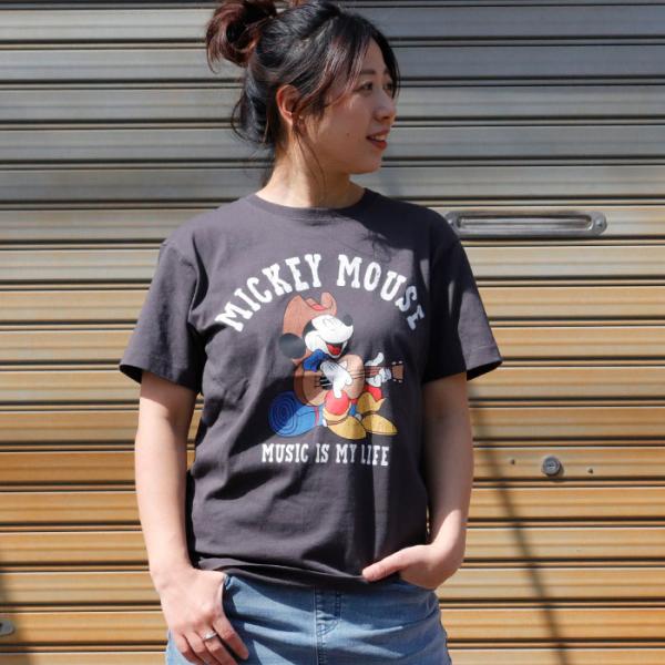 商品発送元：Asrabbit OnlineShopファッション・ブランド、レディース・婦人服、Tシャツ、半袖カウボーイミッキーがカワイイ！プリントTシャツ カウボーイミッキーのカスレプリントが可愛いらしい半袖Tシャツです。使いやすいカラバリ...