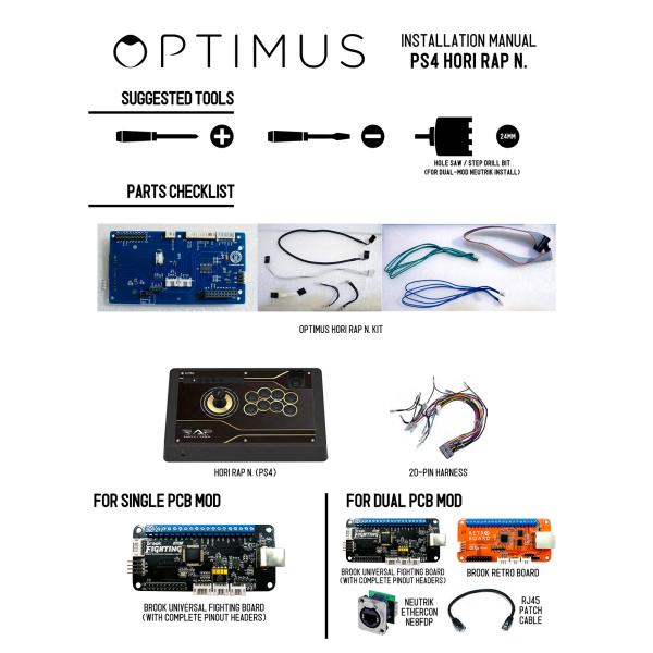 商品発送元：ATTASA SHOP（アタッサショップ）おもちゃ・ホビー・ゲーム、ゲーム、テレビゲームHORI(ホリ) RAP N (リアルアーケードPro.N HAYABUSA) 対応のOPTIMUS MOD KIT オプティマス 改造キッ...