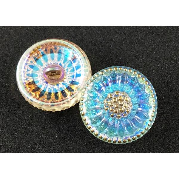 商品発送元：Bead Soup　(ビードスープ)おもちゃ・ホビー・ゲーム、手芸・クラフト、ボタンチェコのハンドメイドガラスボタンです。留め具として使うのはもちろん、金具を接着してイヤリング(ピアス)に、ビーズで編みくるんだり裏打ちしてペンダ...