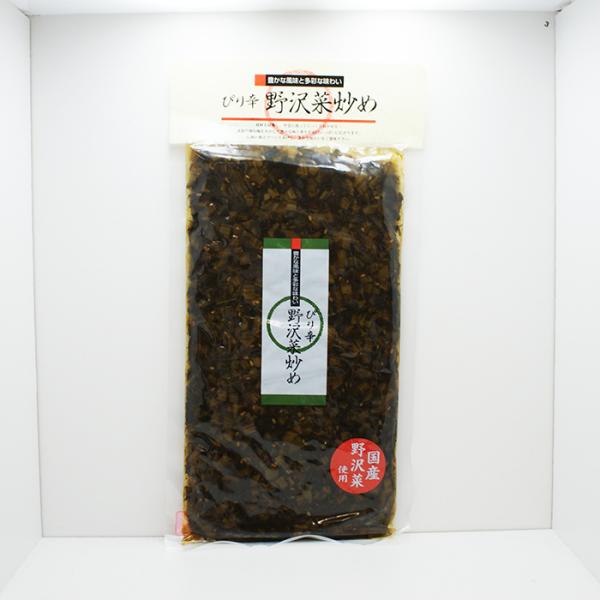 商品発送元：信州長野のおみやげ｜お土産どんぐり長野フード・菓子、惣菜・食材、和風料理・惣菜豊かな風味と多彩な味わい ぴり辛野沢菜炒め 信州長野のお土産お惣菜材料を収穫し、丹念に洗ってじっくりねかせる。素材の持ち味を活かした豊かな風味と香りが...
