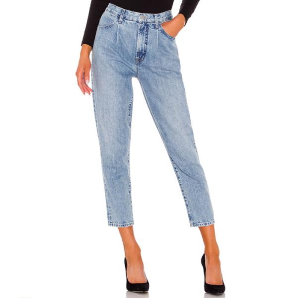 商品発送元：Blue Addictファッション・ブランド、カジュアル、レディースカジュアルウェア、ジーパン、美脚どことなく丸みを感じさせるシルエットが印象的なフロントタックのクロップドテーパードスタイル。全体的に少しゆとりを持たせたゆるさが...