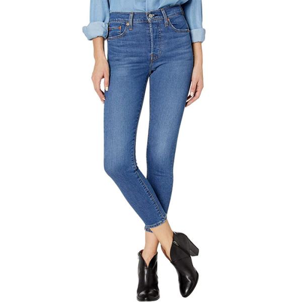 商品発送元：Blue Addictファッション・ブランド、カジュアル、レディースカジュアルウェア、ジーパン、美脚脚のラインに沿った細身のシルエットが美しいハイライズクロップドスキニー。ボタンフライのフロントやハイライズのシルエットなどヴィン...
