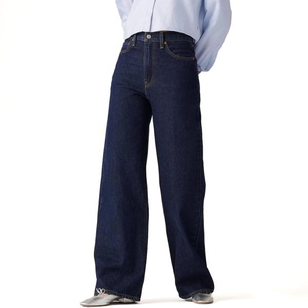 商品発送元：Blue Addictファッション・ブランド、カジュアル、レディースカジュアルウェア、ジーパン、美脚ワイドなシルエットが印象的なハイライズワイドレッグ。高めの位置でウエストを強調することで脚長効果の高いスタイルに仕上げています。...