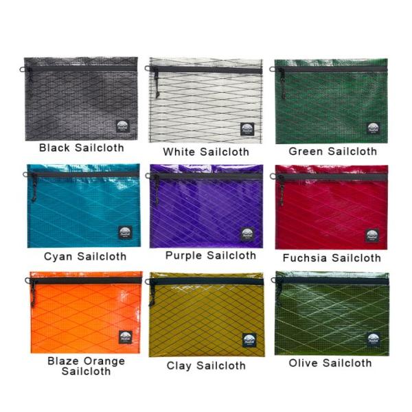 商品発送元：bonico/ボニコ オンラインショップファッション・ブランドフローフォールド/Flowfold Recycled Sailcloth Voyager - Zipper Pouch -  Large リサイクルセイルクロス ヴォ...