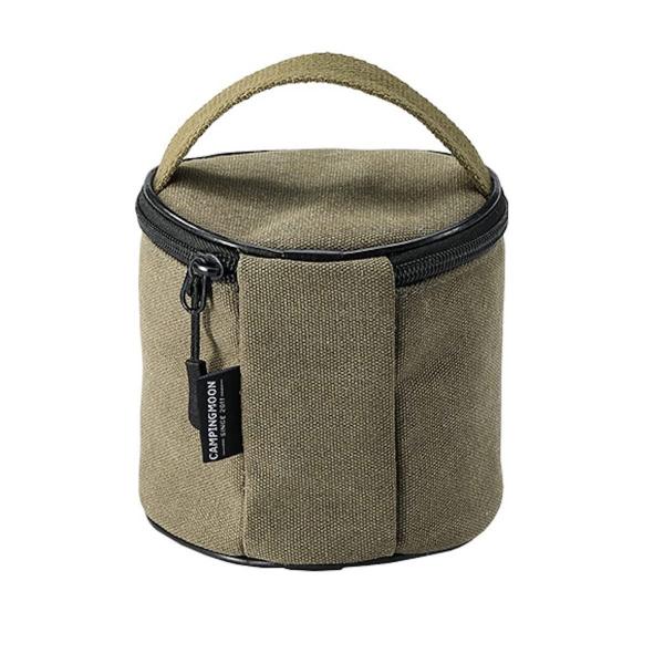 商品発送元：キャンピングムーン | Campingmoonスポーツ・アウトドア・旅行サイズ：(約)外径13×高さ12.5cm（持ち手収納箇所含まず）重量:(約)80g（※写真に写っている小物等は付属されません。）素材：表面／綿100%、裏面...